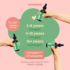 JoySpring Potty Wise Consitpation Relief for Kids for Happy Comfortable Kids - Natural Constipation Relief for Kids - Gentle Herbal Laxatives for Constipation - Vegan, Gluten-Free, Sugar-Free