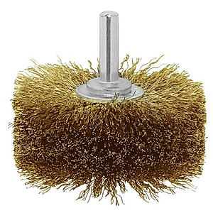 Bosch 2609256541 8 x 80 mm Wood Structure Brush Crimped Wire Shank (Brass-coated)