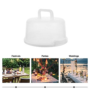 Reusable Cake Carrier Handle Portable Bread Box Cake Keeper Cake Storage Container Transporting Cakes Pies Desserts Fits Standard Cake Boxes Easy Clean