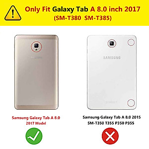 Case for Samsung Galaxy Tab A 8.0 inch 2017 Tablet (SM-T380 SM-T385),360 Degree Rotating Stand Case Full Protective Cover,with Stylus Pen,Screen Film (Deep Blue)