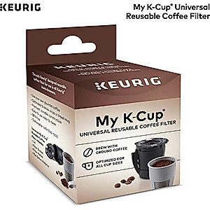 Keurig My K-Cup Reusable K-Cup Pod Coffee Filter, Compatible with All 2.0 Keurig K-Cup Pod Coffee Makers, 1 Count, Black