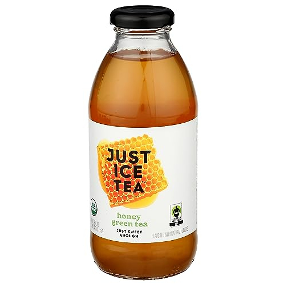 Eat The Change Just Ice Tea Organic Honey Green Tea, Kosher, 16 Fluid Ounces (Pack Of 12)