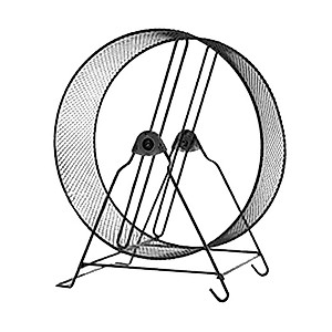 MGWYE Household Small Pet Hamster Running Wheel with Stand Running Jogging Toy Playing (Color : B)