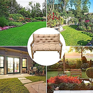 YXMKJOS Swing Cushions - Outdoor Porch & Patio Waterproof Washable 2-3 Seater Replacement Cushions