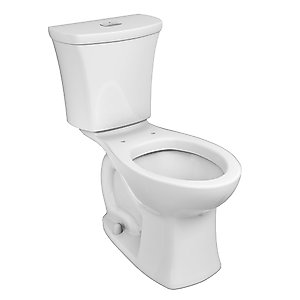 American Standard 204BA200.020 Edgemere Two-Piece Toilet, Round Front, Dual Flush, White, 1.1-1.6 gpf