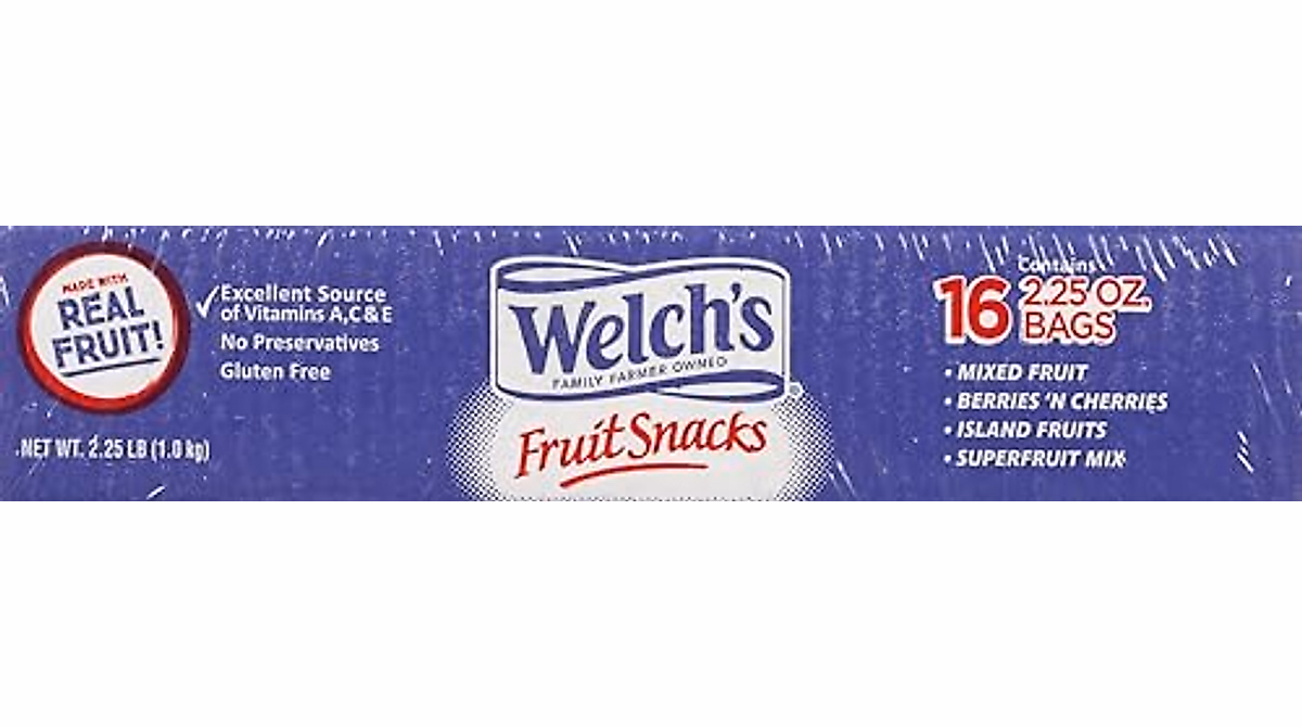 Welch's Fruit Snacks, Bulk Variety Pack with Mixed Fruit, Superfruit ...