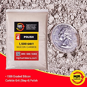 MJR Tumblers 5 LB Super Polish 1500 Silicon Carbide Rock Refill Grit Abrasive Media Final Step USA
