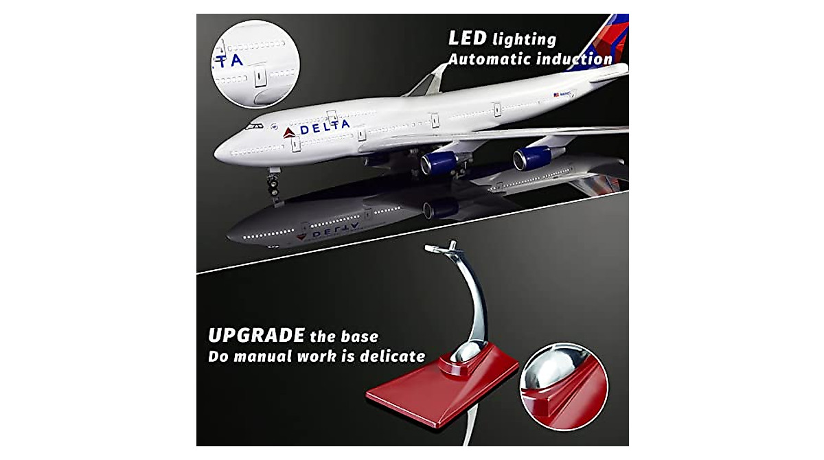 Shop the Delta Boeing 747 Diecast Model with LED Lights