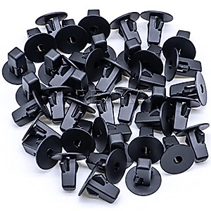 Rexka 40pcs Fender Liner Wheelhouse Liner Mud Guard Nylon Screw Grommet Nut Retainer Compatible with Toyota Lexus 90189-06013 Camry Corolla Highlander Tundra Tacoma Sequoia