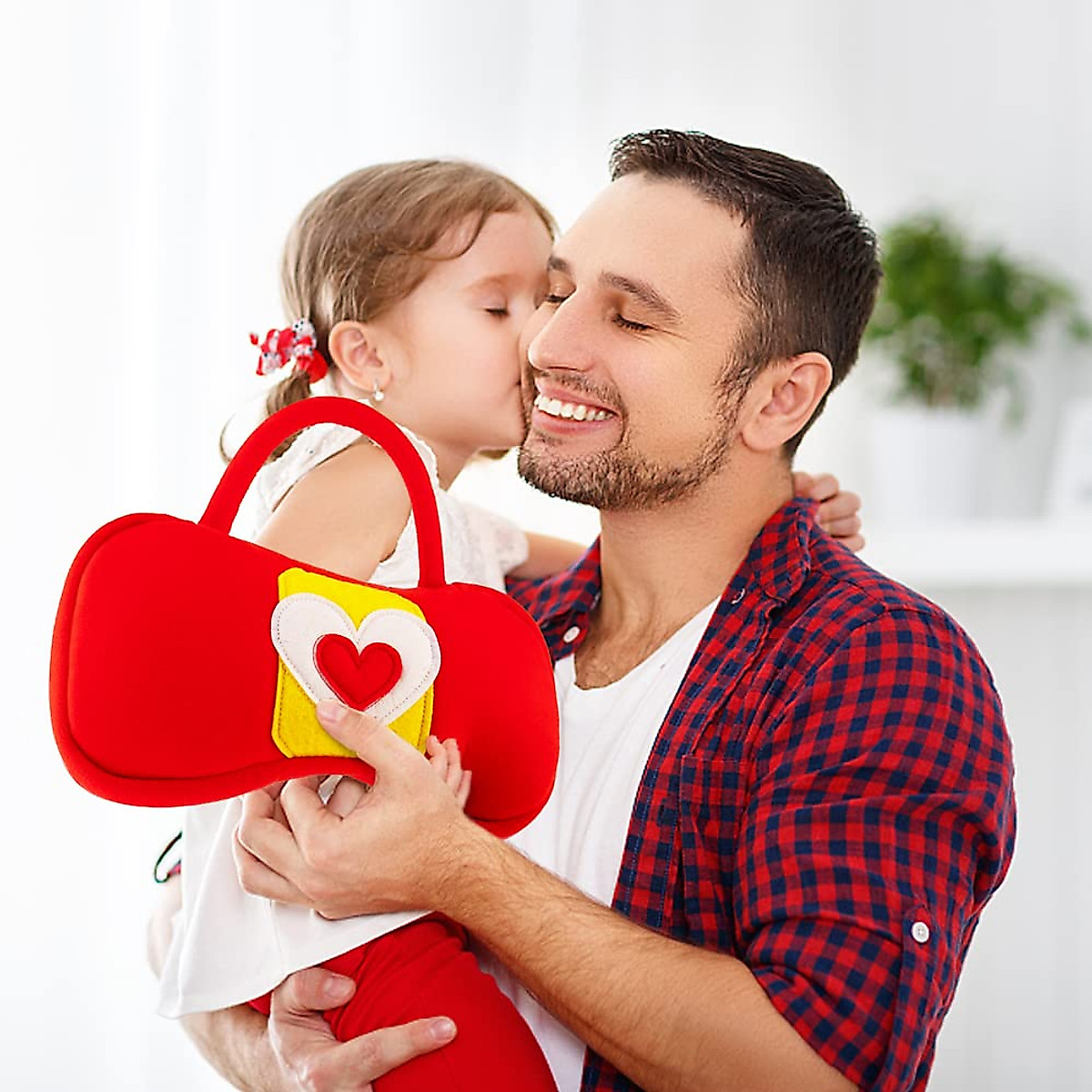 teytoy Valentines Day Gifts Toys, Stuffed Animal Squeaker and Crinkle Baby Girl Toy Playset Sensory Toy Gifts Idea Party Favors Decoration for Baby and Newborn