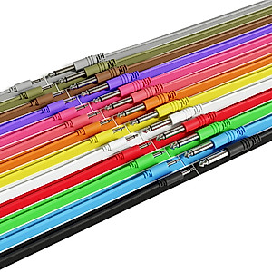 ExcelValley - Mono Patch Cables - TS 3.5mm 1/8" to 6.35mm 1/4" [6A-Pack | 150 cm - 59.06"]