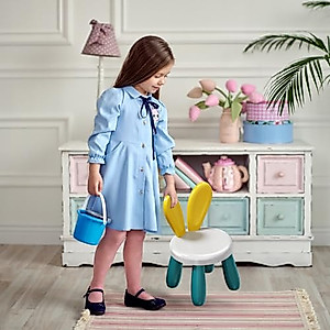 Pairez Toys Small Plastic Chairs for Toddlers 2-3, Durable and Lightweight Kids Chairs, 10.5" Lx10.5 Wx16.9 H, Indoor or Outdoor Use for Boys & Girls 2-3