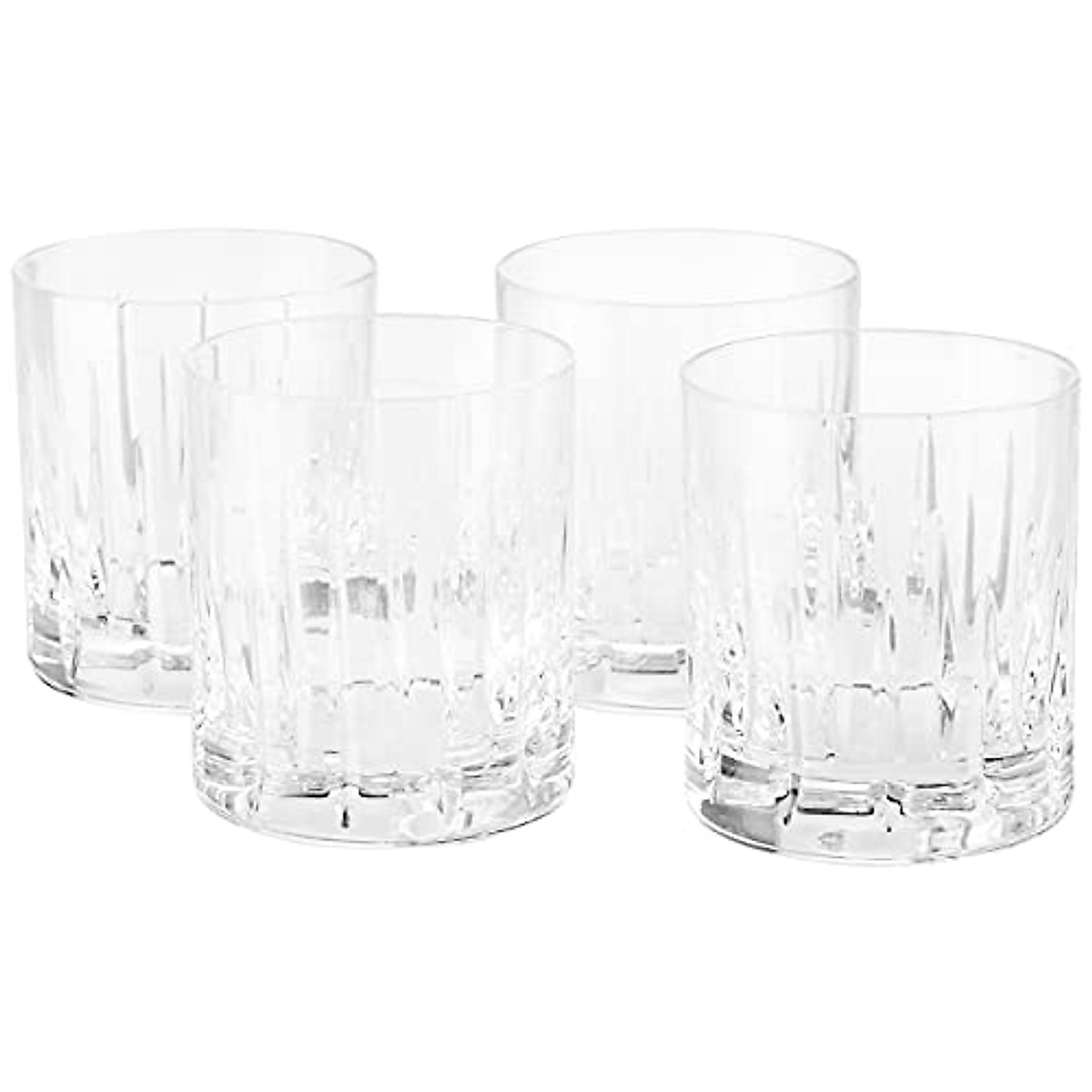 Reed And Barton Soho 4Pc Whiskey Glass Set, 3.65 LB, Clear