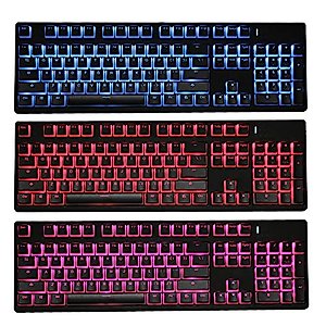 Happy Balls Pudding Keycaps PBT Backlit Cherry MX Keycap Set Doubleshot OEM Profile Translucent with Keycap Puller for US UK Layout 61 87 104 108 MX Switches Mechanical Keyboard(Black)