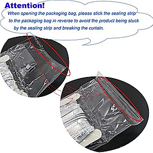 Black Backdrop Curtain for Party Supplies - 6.5x8.2ft, Pack of 2 | LILF Black Tinsel Foil Fringe Curtain Streamers for Birthday Party Halloween Graduation Decoration Black Photo Booth Backdrop Props