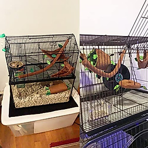Hamster Guinea Pig Hammock, Small Animal Hanging Hammock Warm Bed House Hamster Guinea Pig Rat Cage Accessories Toys Bed Hanging Tunnel and Swing for Sugar Glider Squirrel Playing