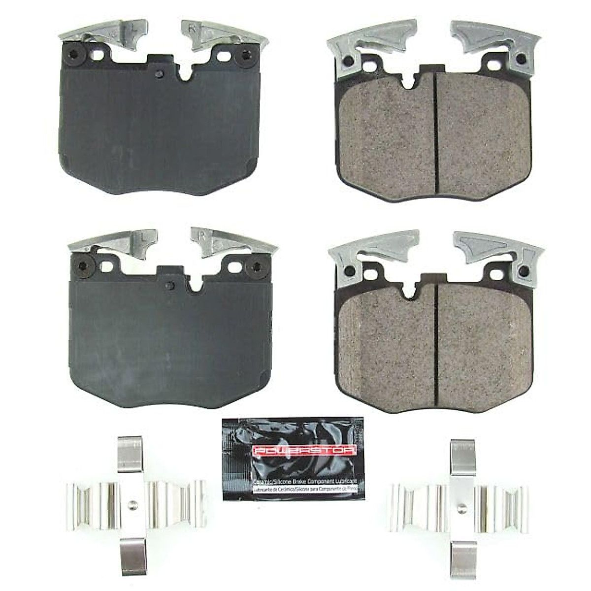 Power Stop Z23-1867 Front Z23 Evolution Sport Carbon Fiber Infused Ceramic Brake Pads with Hardware