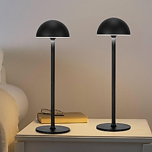 S SUNSBELL Cordless Table Lamps Metal Led Desk Lamp Portable Wireless Bedside Lamps USB Rechargeable Night Light Touch Adjustable Brightness Reading Light 5200mah Battery Powered Decoration Lights