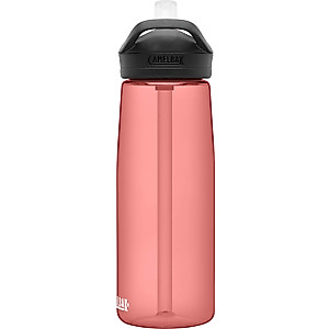 CamelBak eddy+ Water Bottle with Tritan Renew – Straw Top 25oz, Rose