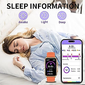 SYEEKOM Smart Watch for Women (Answer/Make Call) 1.57" HD Fitness Tracker Smart Watch with Heart Rate Oxygen Saturation and Sleep Monitoring, IP68 Waterproof Watch for Android and iOS