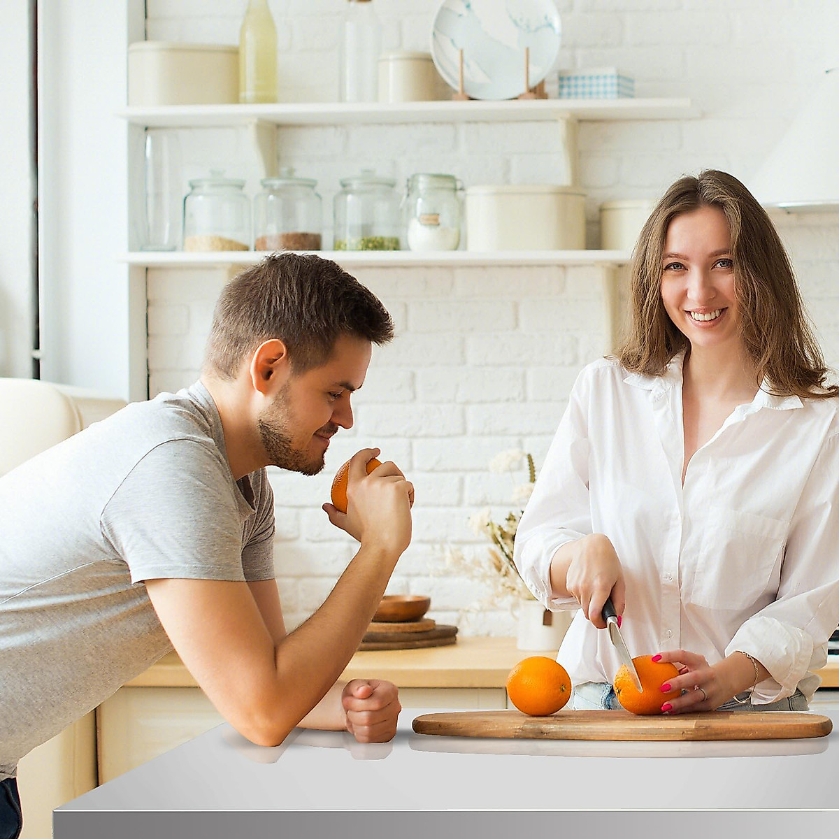 Toolsempire Stainless Steel Table, 60" x 24" Prep Table with Adjustable Under Shelf & 4 Galvanized Table Feet, Heavy Duty Steel Table Kitchen Table for Restaurant, Home & Hotel
