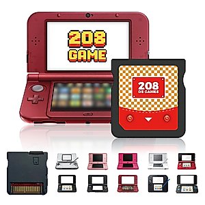 【2024 Newest】208 in 1 Super Combo Game Cartridge, Retro Game Pack Card Compilation with 208 Games