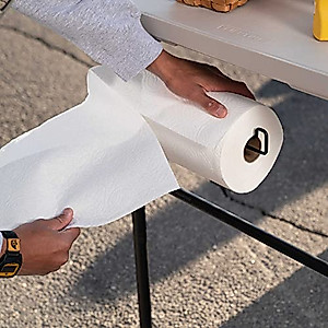 Lifetime Folding Tailgate Table with Grill Rack, 5-Foot, Pumice & Black