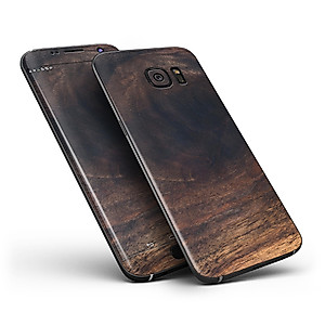 Design Skinz Design Skinz Knotted Rich Wood Plank Full-Body Wrap Decal Skin-Kit for The Galaxy S7 Edge