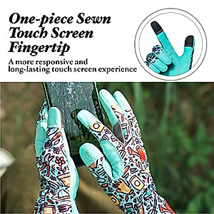 toolant Gardening Gloves for Women, Thorn Proof Garden Gloves for Yard Work, Breathable and Touchscreen, Gift for Gardeners, Medium