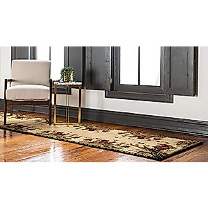Unique Loom Barnyard Collection Area Rug - Farm (2' 7" x 10' Runner, Cream/ Black)