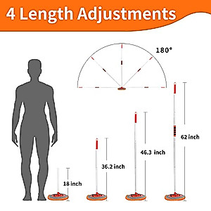 Lsyomne Car Wash Brush with Long Handle 62'' Chenille Microfiber Car Wash Mop Mitt Car Wheel Brush Car Care Cleaning Kit Windshield Window Squeegee Car Microfiber Towels for Cars RV Truck Boat