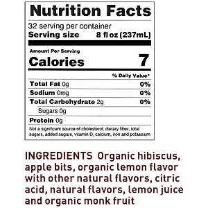 The Republic of Tea – Keto-Friendly Sweet Iced Hibiscus Lemonade Herbal Tea, 8 Large Quart-Sized Iced Tea Pouches, Naturally Caffeine-Free