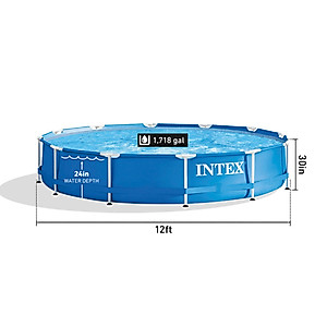 INTEX 28210EH 12ft x 30in Metal Frame Pool