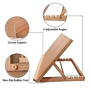 Tabletop Easel A3 Painting Easel with Smooth Surface, Adjustable Angle Art Easel for Artists, Children, Beginners & Student
