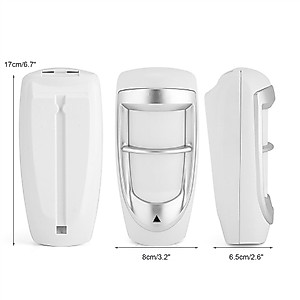 Wired Passive Infrared Motion Sensor , Motion Sensor&Detector Alarm , personally constructed Security Alert System for Monitor & keep Outside Property for Patio Deck Yard Garden