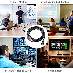 DTech 75ft Fiber Optic HDMI Cable with 4K 30Hz and 1080p 60Hz HD Video 3D ARC HDCP CEC High Speed Supported (75 Feet, Black) compatible with DVD Player, computer monitor, gaming console, TV