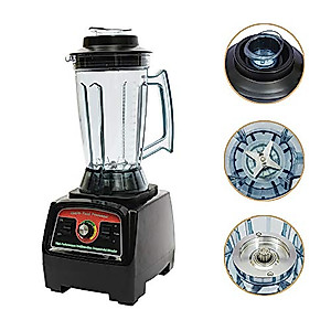 3.9L 2800W Professional Kitchen System Commercial High Speed Blender,High Performance Ice Crusher-Juicer Food Smooth Ice Cream Maker Mixer,Commercial Blender Heavy Duty Food Processor,Black and Red