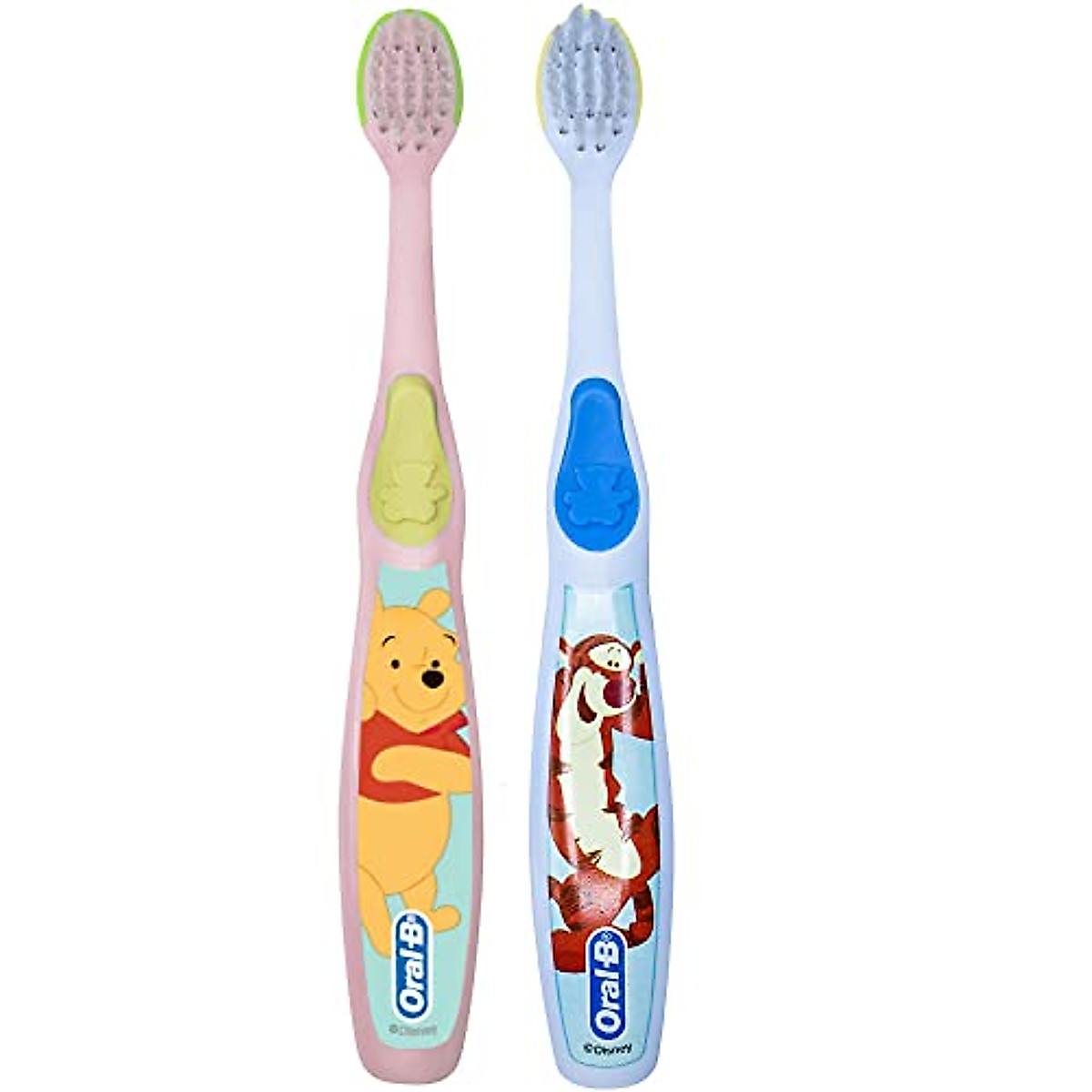 Oral-B Baby Manual Toothbrush, Pooh Characters, 0-3 Years Old, Extra Soft (Characters Vary) - Pack of 2