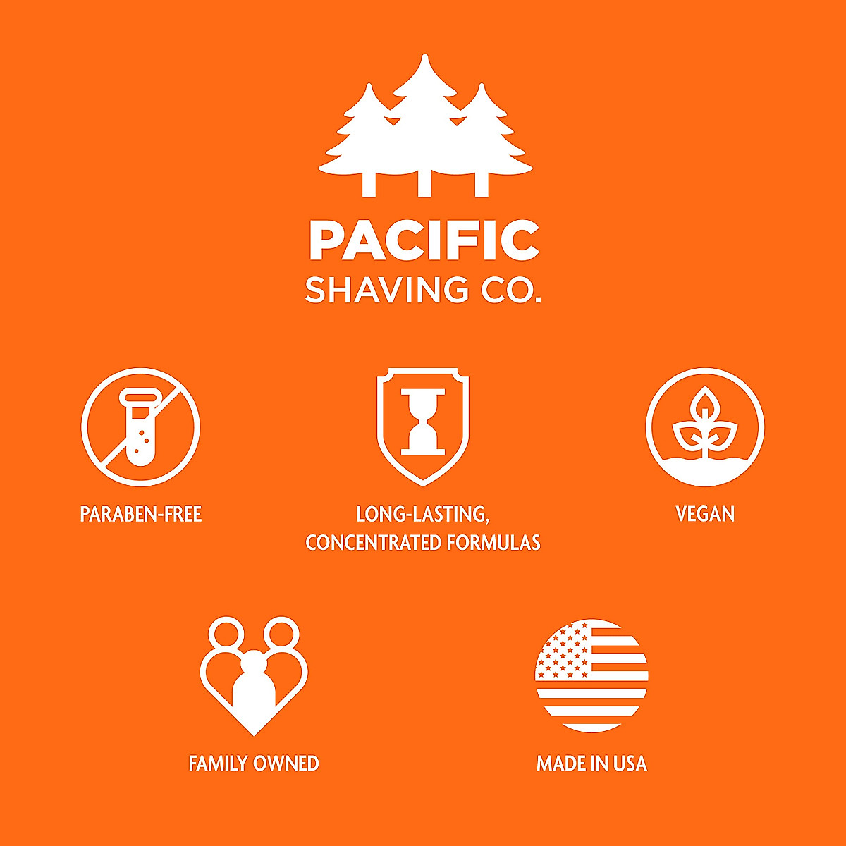 Pacific Shaving Company Natural Shaving Cream - Safe, Natural, and Plant-Derived Ingredients for a Smooth Shave, Cruelty-Free, TSA Friendly, Made in USA, 3.4 Ounce (Pack of 3)