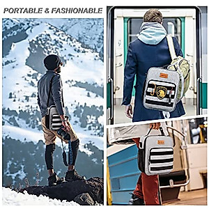 HSHRICH Lunch Box for Men Women, Insulated Reusable Portable Lunchbox - Adults Small Lunch Bag for Office Work Picnic (Grey)