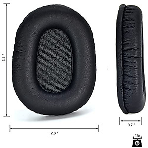 B450 XT Ear Pads - defean Replacement Ear Cushion Cover Mic Foam Compatible with VXI BlueParrott B450-XT B450XT B450 XT Headset，Softer Leather,High-Density Noise Cancelling Foam, Added Thickness