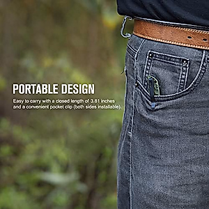 OKNIF Rubato 3 Pocket Knife with 154CM Stainless Blade, Folding Knife for Camping, Hiking, Indoor and Outdoor Activities (OD Green)