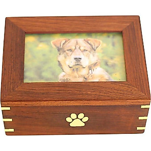 Wooden Pet Urn Box for Ashes | Wood Cremation Urns | Decorative Urns | Handmade Urn for Dog Ashes| Pet Memorial Urns | Funeral Urns