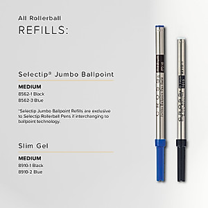 Cross Selectip Gel Rollerball Pen Refill - Blue - Dual Pack