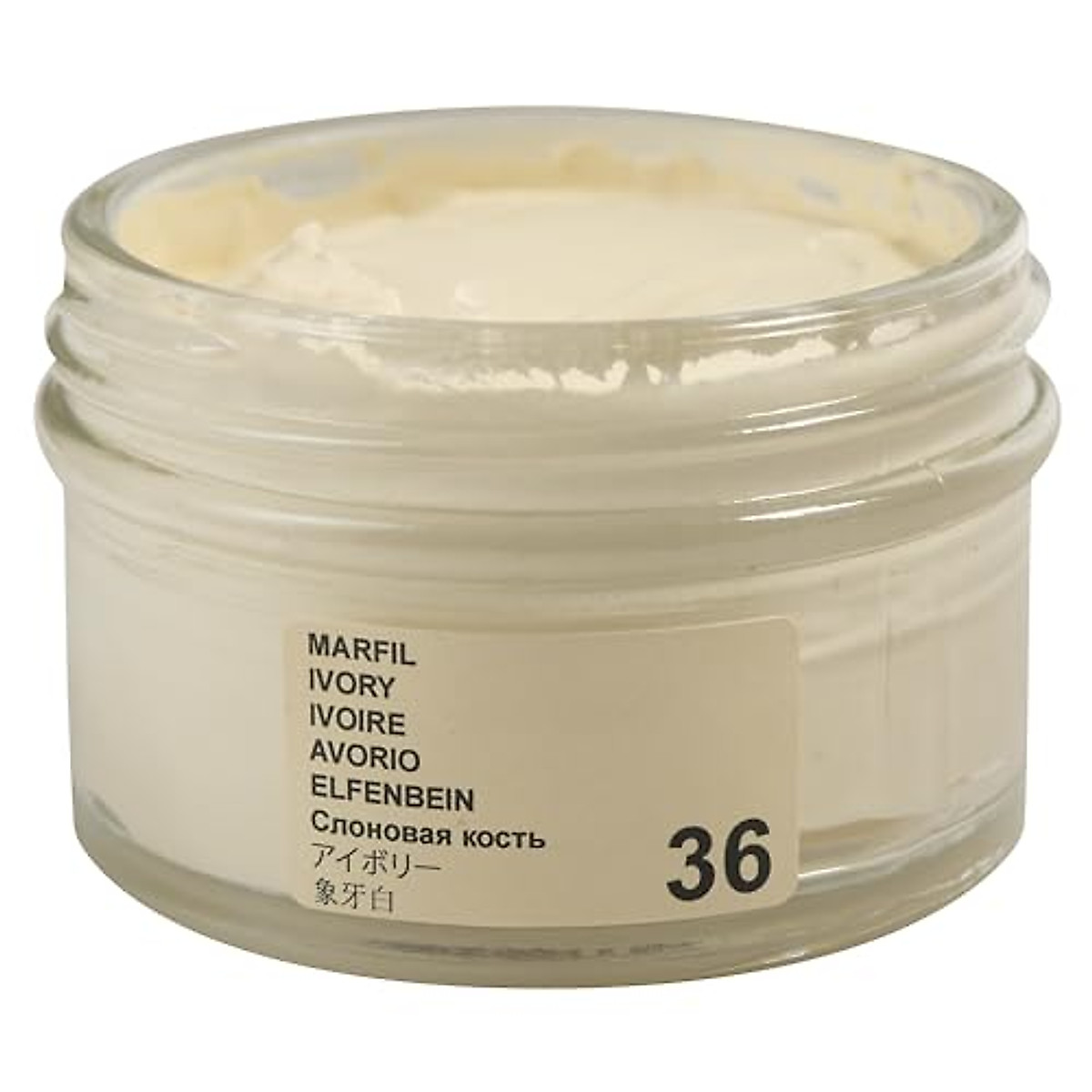 Tarrago Shoe Cream Professional Shoe Polish for Leather Boots, Shoes, Purse, Furniture Eco Friendly Leather Conditioner 1.7oz - Ivory #36