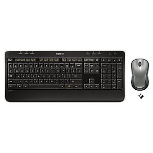 Logitech MK520 Wireless Keyboard and Mouse Combo — Keyboard and Mouse, Long Battery Life, Secure 2.4GHz Connectivity