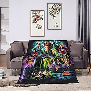 Throw Blanket Halloween Blanket Sofa Blankets Flannel Blankets Air Conditioning Blanket Fans Gifts 50"X40"