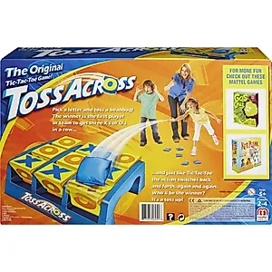 Mattel Games Toss Across Kids Outdoor Game, Bean Bag Toss for Camping and Family Night, Get Three-in-a-Row for 2-4 Players