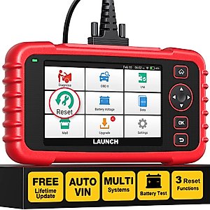 LAUNCH OBD2 Scanner CRP123X Elite, Lifetime Free WiFi Update scan Tool, FCA SGW, SAS Calibration/Throttle Reset/Oil Reset Diagnostic Scanner, Multi Systems Car Scanner, Battery Test, Auto VIN