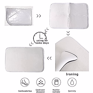 Prironde Front Door Mats Outdoor Indoor Kitchen Mat, Mid Century Abstract Geometry Green Pattern Entrance Doormat Non-Slip Bathroom Rugs Washable Floor Mats for Sink/Porch, 18" x 30"